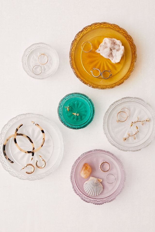 Large Textured Glass Catch-All Dish | Urban Outfitters