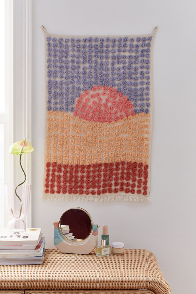 Tufted Dot Landscape Tapestry | Urban Outfitters
