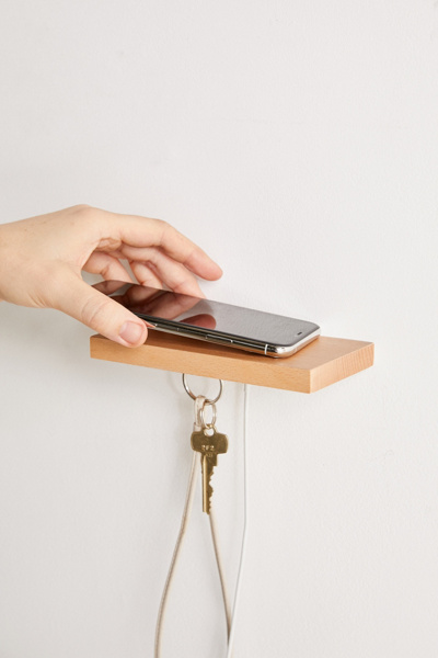 ILOVEHANDLES Plank Power Wireless Charging Wall Shelf | Urban Outfitters