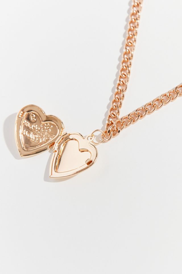 Love You Locket Chain Necklace | Urban Outfitters Canada