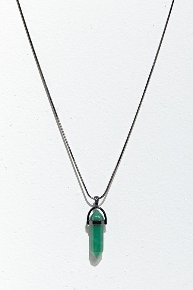 The Crystal Campaign Green Aventurine Pendant Necklace | Urban ...