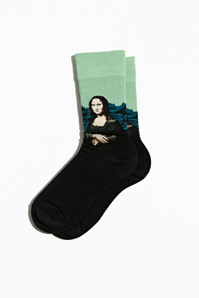 HOTSOX Da Vinci's Mona Lisa Crew Sock | Urban Outfitters