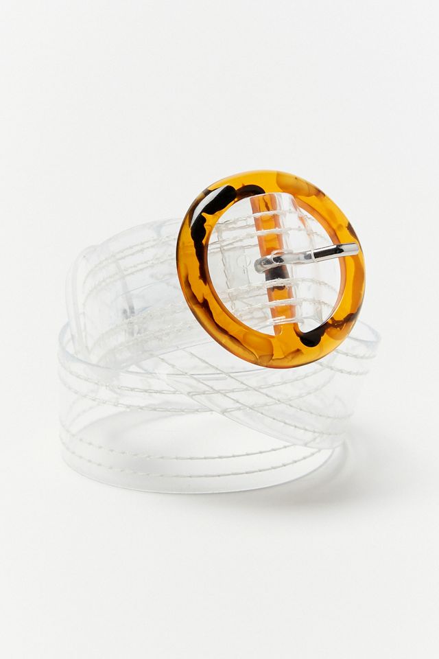 Janice Clear Tortoise Shell Buckle Belt | Urban Outfitters