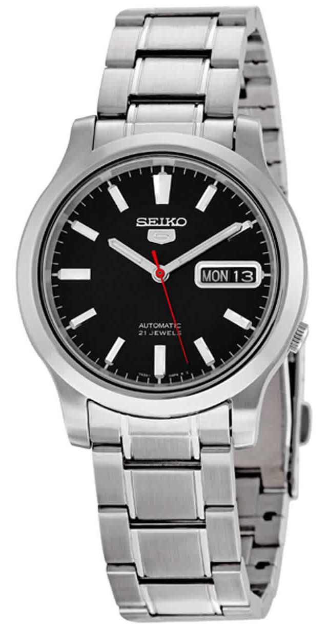 Seiko Series 5 Automatic Black Dial Men's Watch SNK795 | Urban Outfitters