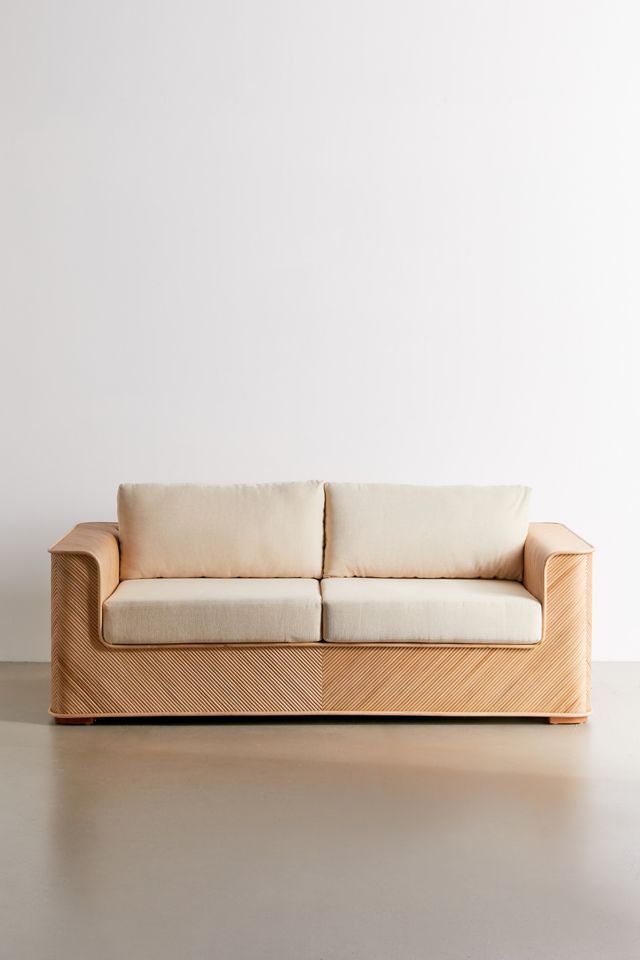 Ria Split Reed Upholstered Sofa | Urban Outfitters
