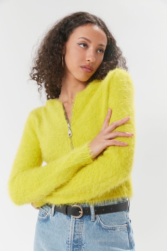 The Ragged Priest System Eyelash Knit Hoodie Sweater | Urban Outfitters