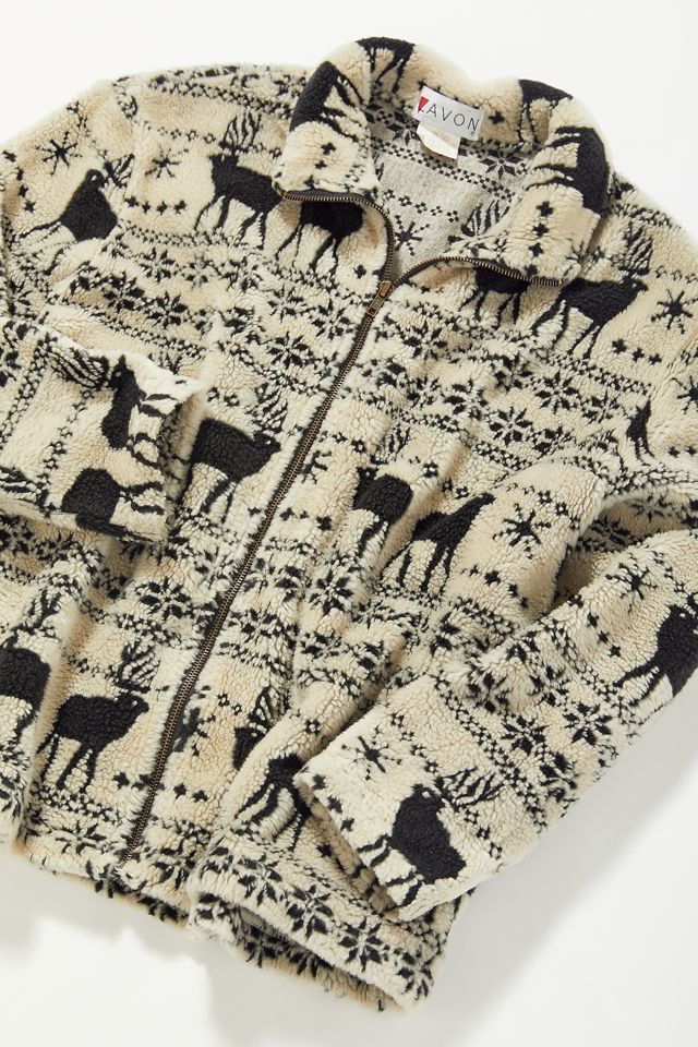 Vintage Fair Isle Fleece Jacket | Urban Outfitters