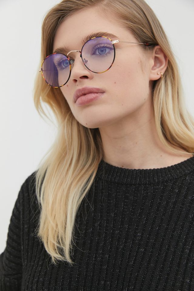 Nora Blue Light Round Glasses | Urban Outfitters