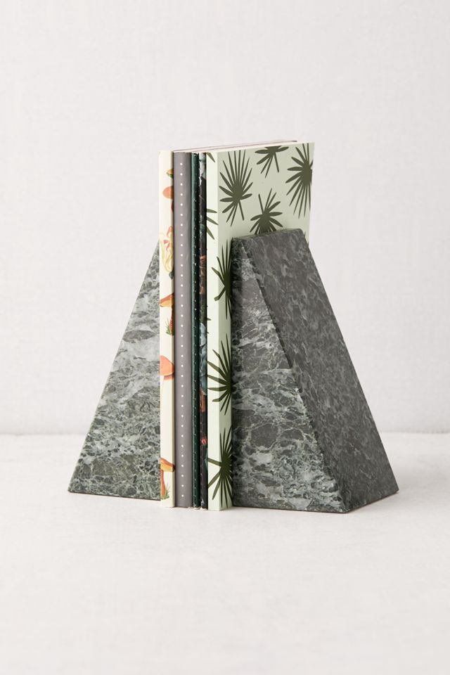 Urban Renewal Vintage Marble Triangle Bookend Set | Urban Outfitters