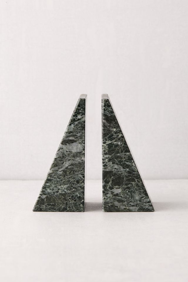 Urban Renewal Vintage Marble Triangle Bookend Set | Urban Outfitters