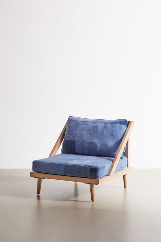Indigo Patched Chair | Urban Outfitters