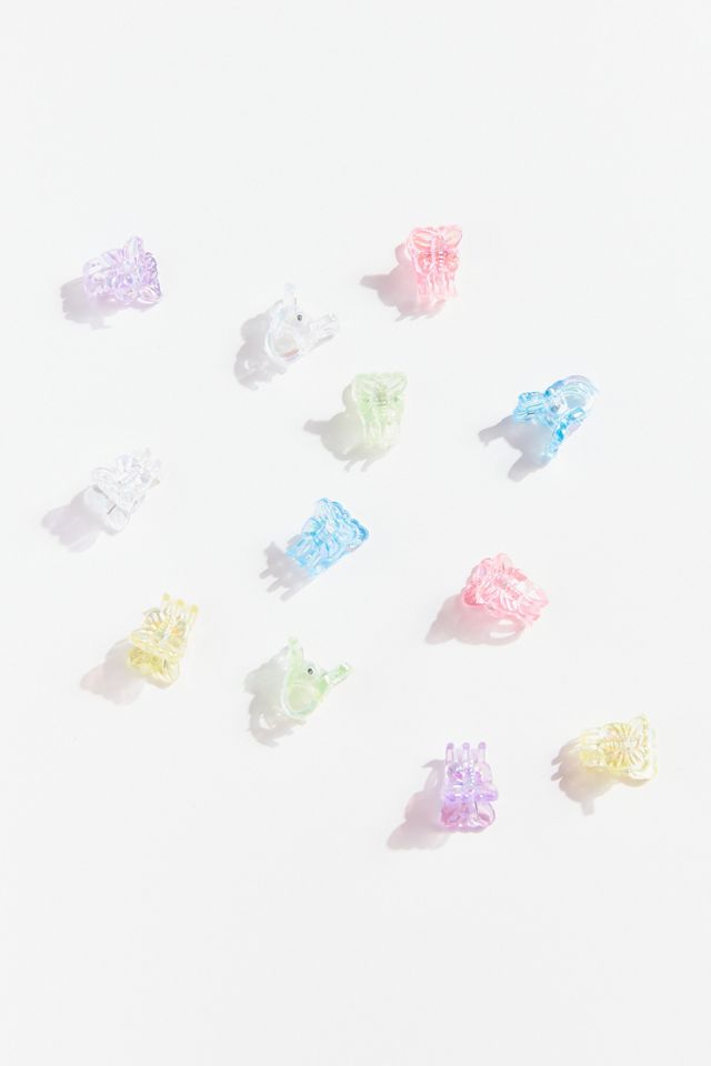 Urban Renewal Vintage Iridescent Mini Butterfly Clip Set | Urban Outfitters