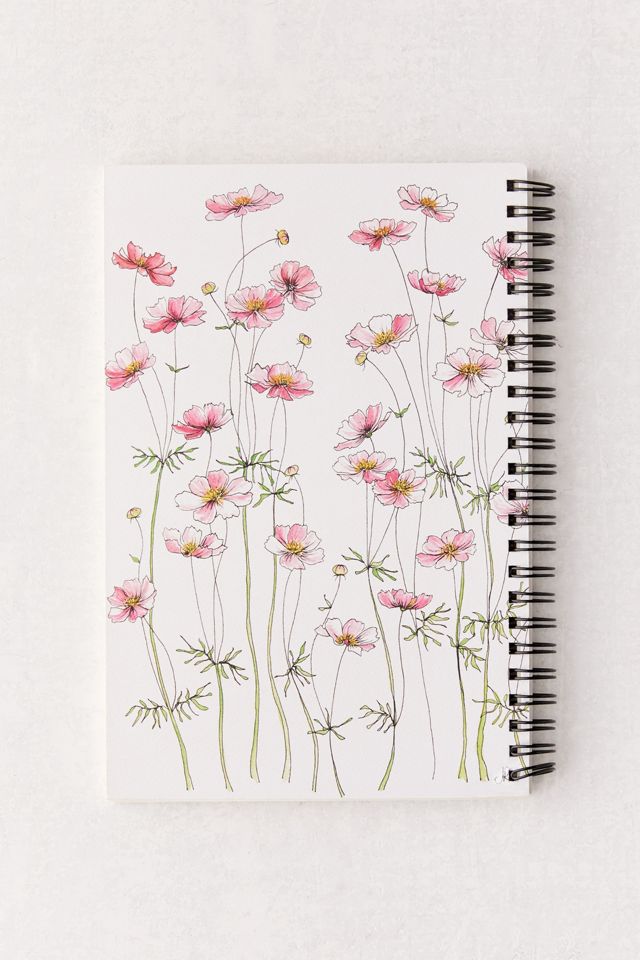 Jessica Hanselmann For Deny Pink Cosmos Notebook | Urban Outfitters