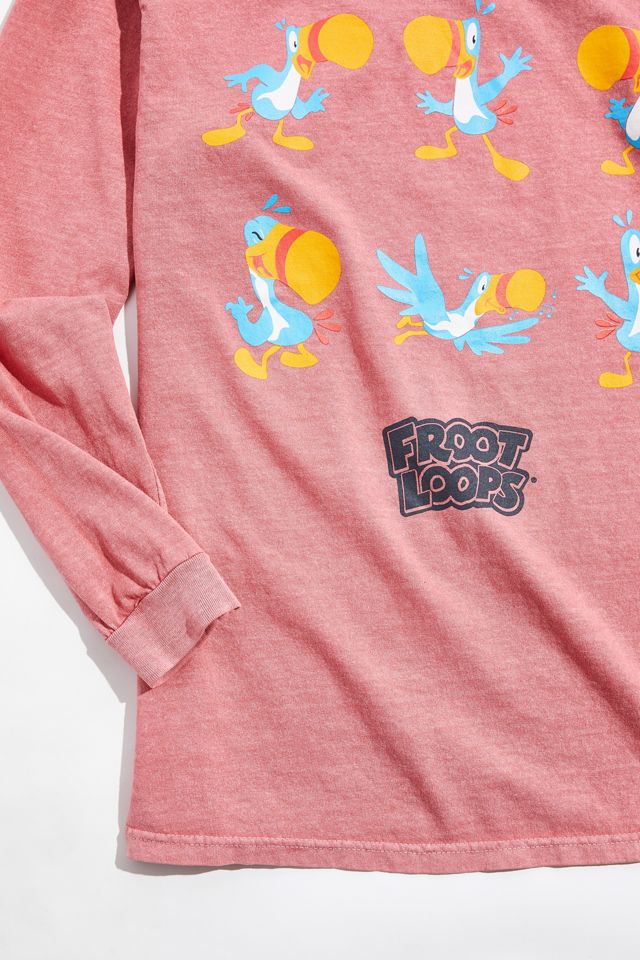 Froot Loops Pigment Dyed Long Sleeve Tee | Urban Outfitters