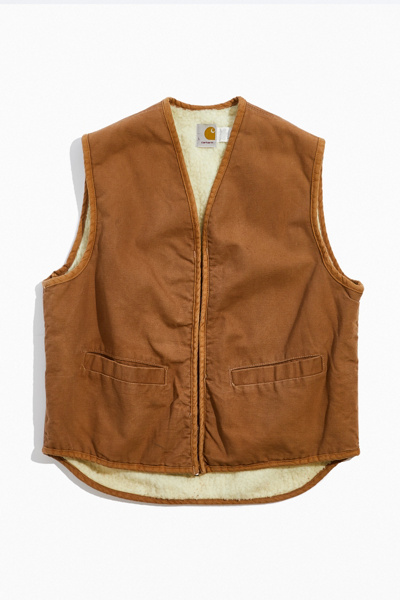 Vintage Carhartt Brown Work Vest | Urban Outfitters Canada