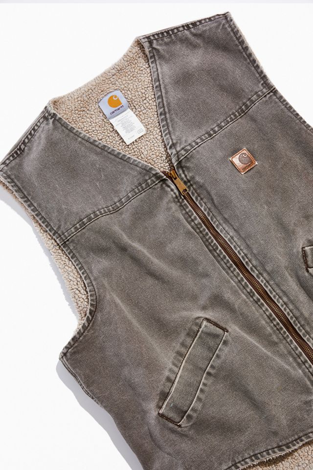 Vintage Carhartt Grey Work Vest | Urban Outfitters