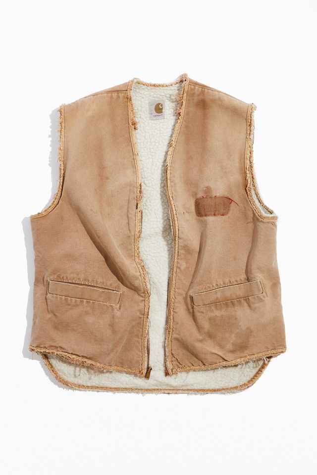 Vintage Carhartt Tan Work Vest | Urban Outfitters Canada