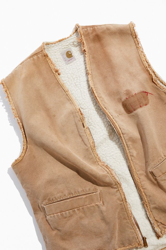 Vintage Carhartt Tan Work Vest | Urban Outfitters