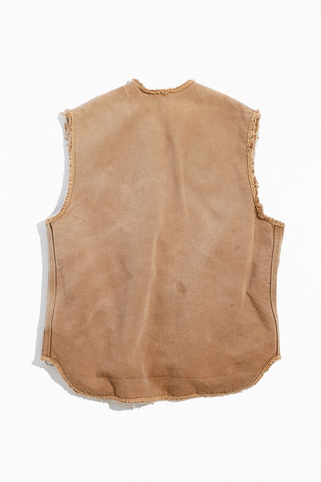 Vintage Carhartt Tan Work Vest | Urban Outfitters Canada