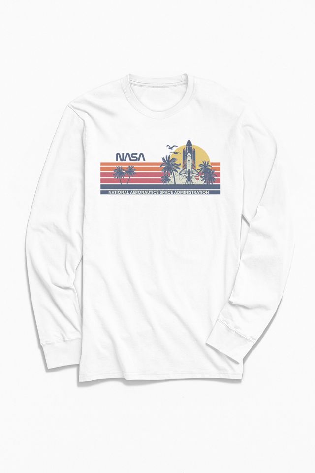 NASA Rocket Launch Stripe Long Sleeve Tee | Urban Outfitters