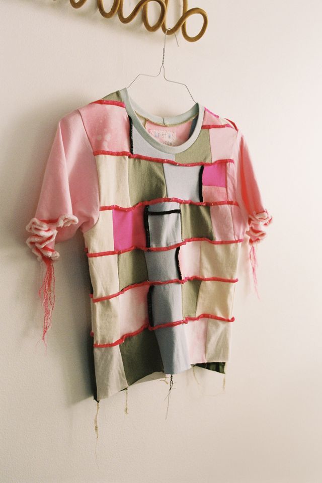 Kristin Mallison Patchwork Lettuce Edge Tee | Urban Outfitters