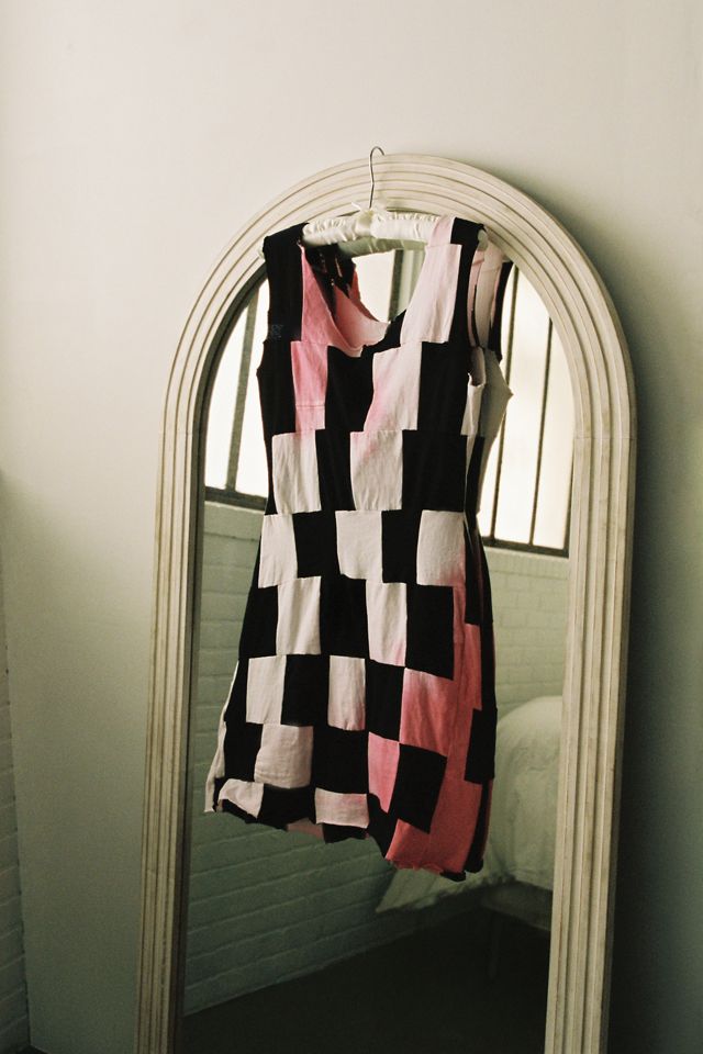 Kristin Mallison Checkerboard Patch Dress | Urban Outfitters