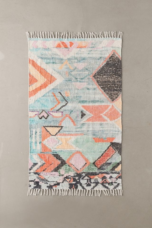 Bina Printed Chenille Rug | Urban Outfitters