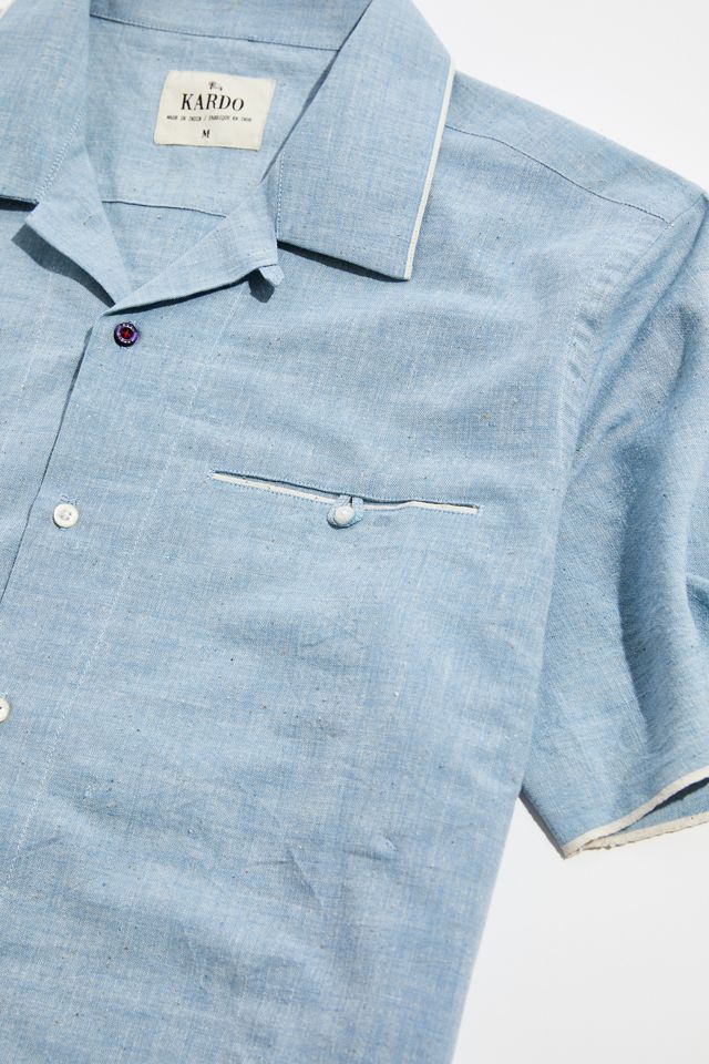 KARDO Kendrick Solid Camp Short Sleeve Button-Down Shirt | Urban ...