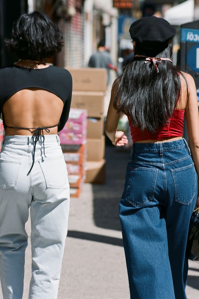 BDG Bri High-Waisted Baggy Jean – Rinsed Denim | Urban Outfitters