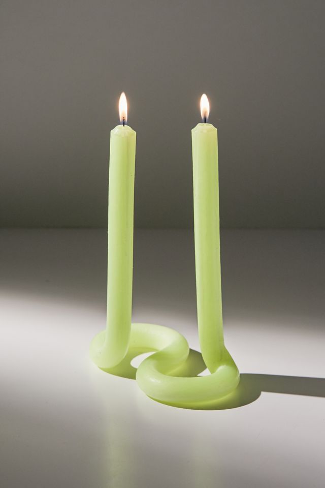 Lex Pott Twist Standing Taper Candle | Urban Outfitters