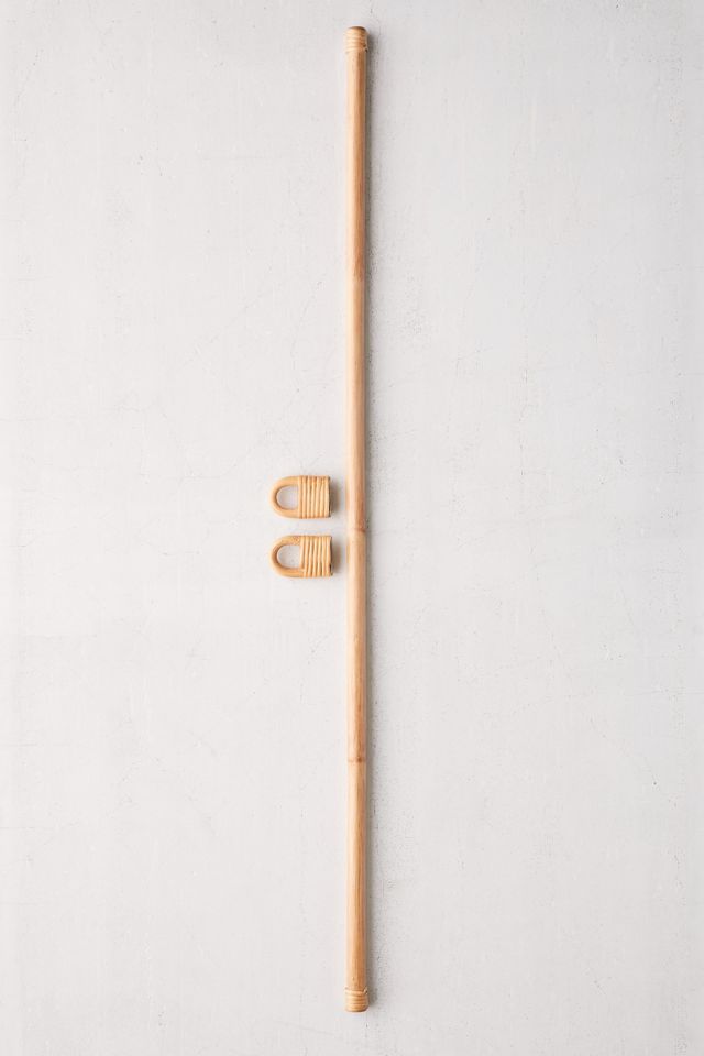 Ria Rattan Curtain Rod | Urban Outfitters