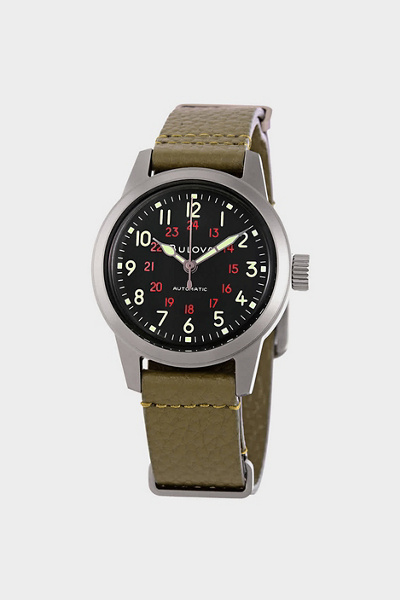 Bulova Hack Automatic Black Dial Men's Watch 98A255 | Urban Outfitters