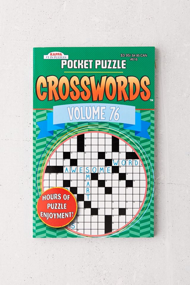 Pocket Puzzle Crosswords Puzzle Book | Urban Outfitters