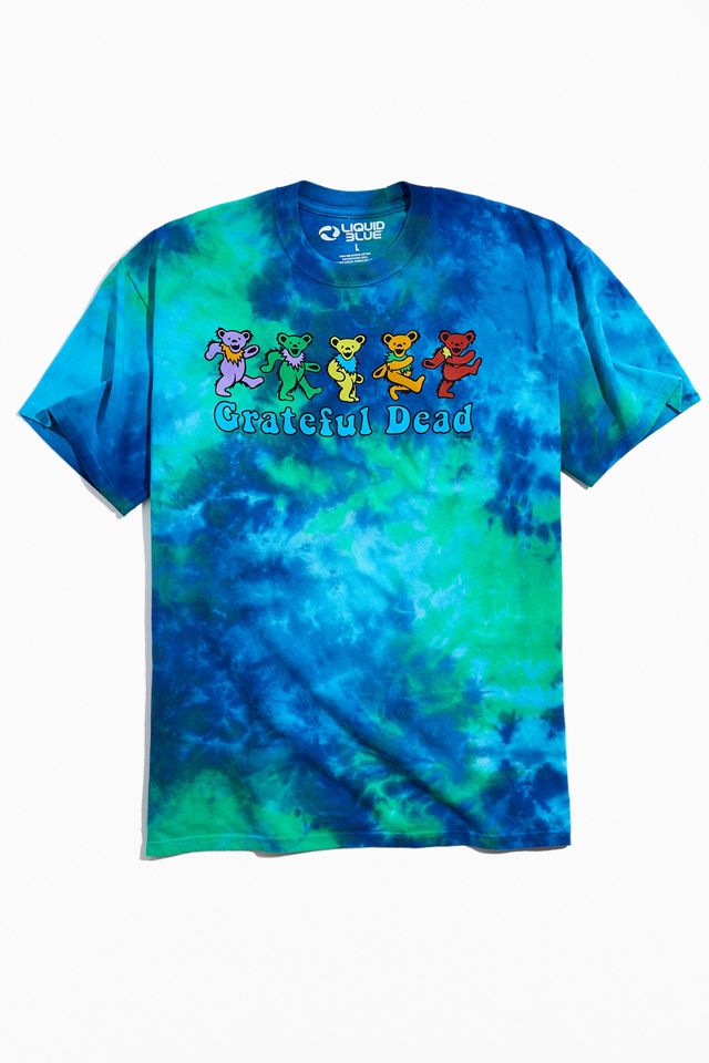 Grateful Dead Dancing Bears Tie Dye Tee Urban Outfitters