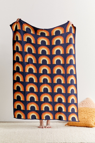 Happy Habitat By Karrie Dean Toto Knit Throw Blanket | Urban Outfitters