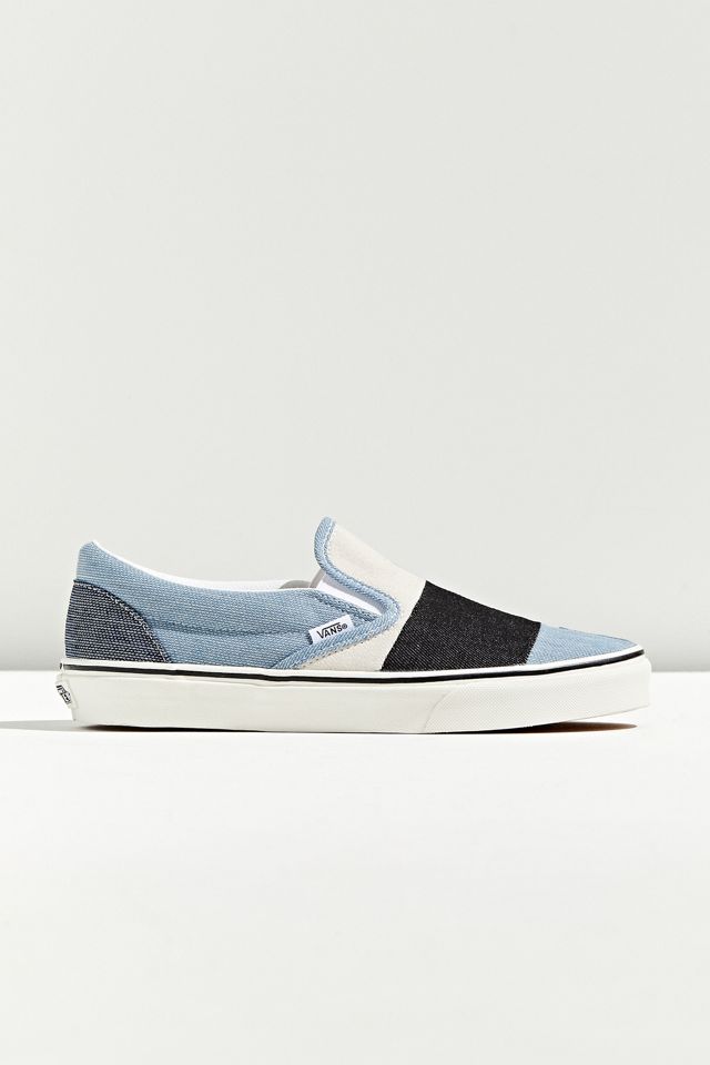 Vans Denim Patchwork Slip-On Sneaker | Urban Outfitters