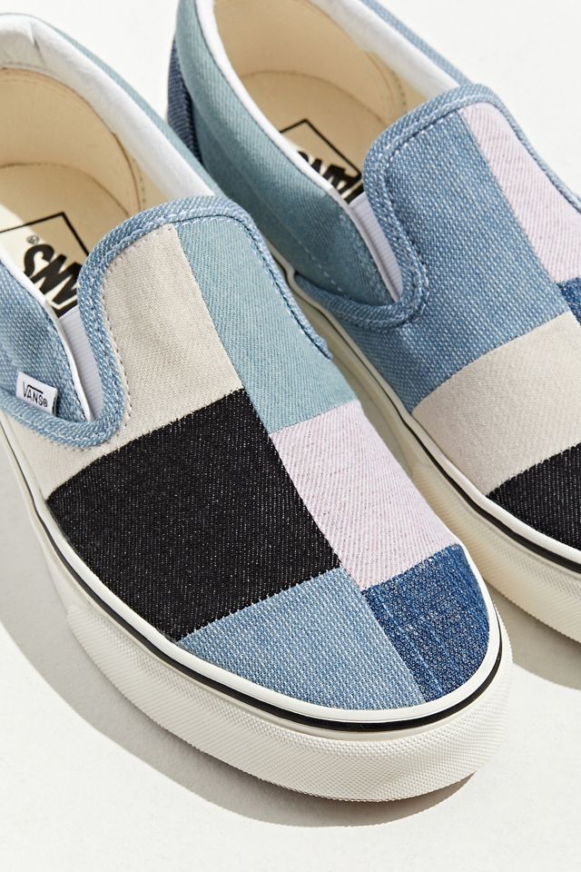 Vans Denim Patchwork Slip-On Sneaker | Urban Outfitters
