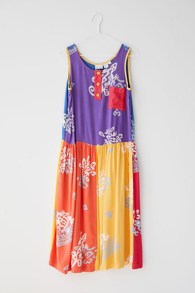 Vintage Colorblock Pocket Dress | Urban Outfitters