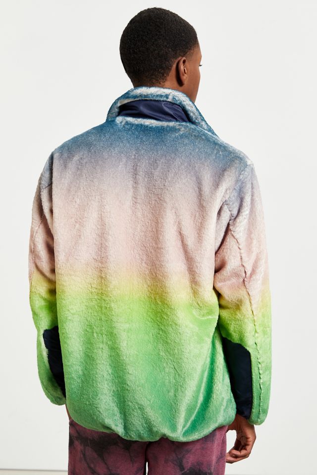 LC23 Faux Fur Gradient Jacket | Urban Outfitters