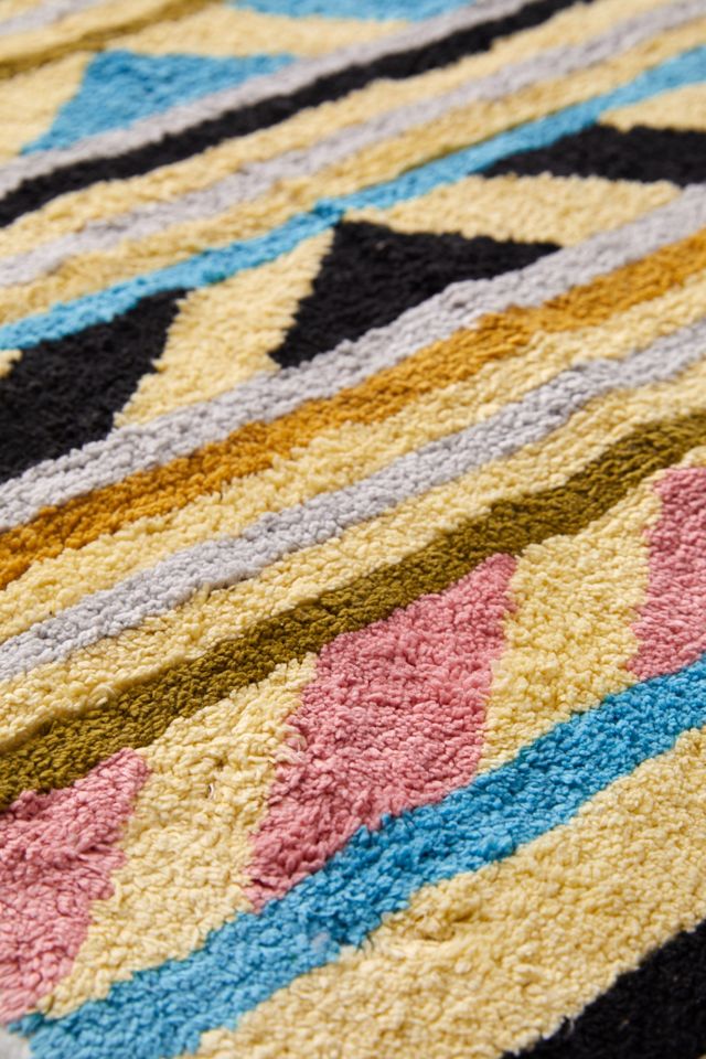 Multicolor Striped Bath Mat | Urban Outfitters