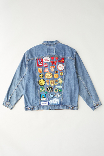 THE SERIES Rainbow Patch Denim Jacket | Urban Outfitters