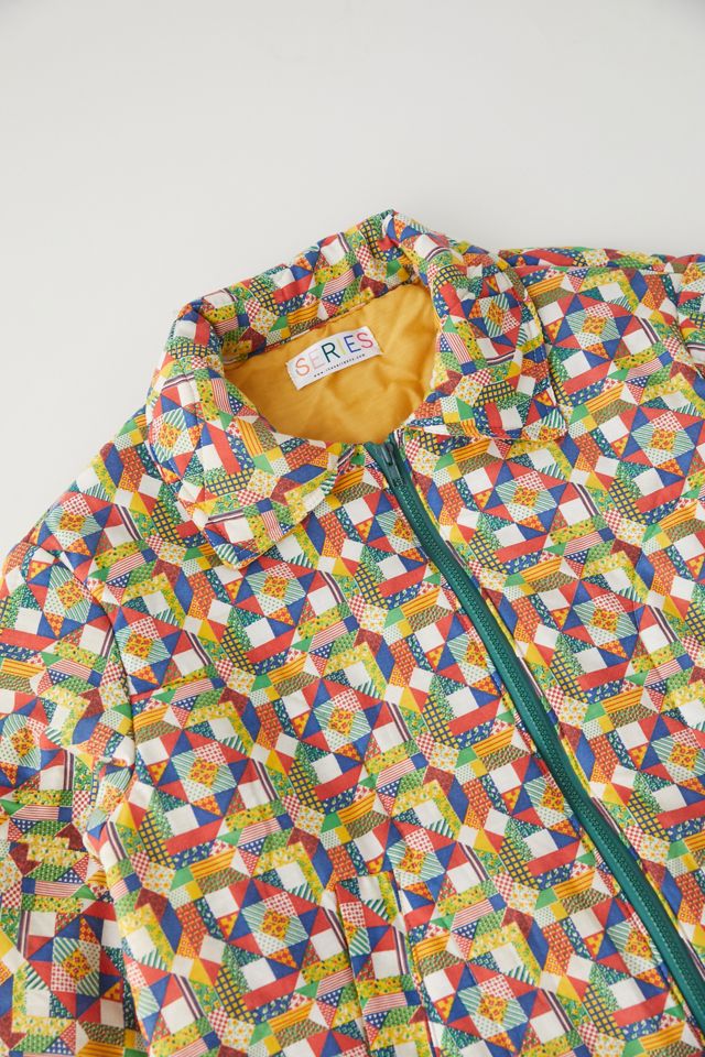 THE SERIES Patchwork Puffer Jacket | Urban Outfitters