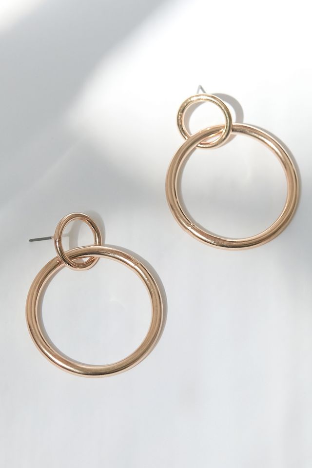 Circles Hoop Post Earring | Urban Outfitters