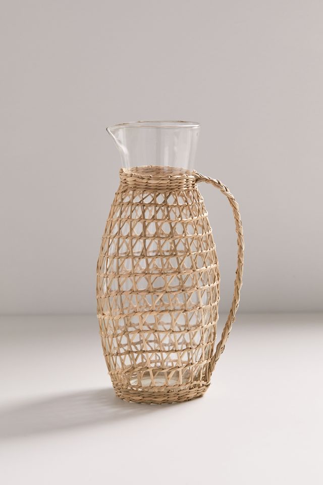 Seagrass And Glass Pitcher | Urban Outfitters Canada