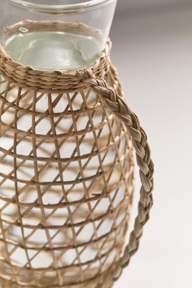 Seagrass And Glass Pitcher | Urban Outfitters Canada