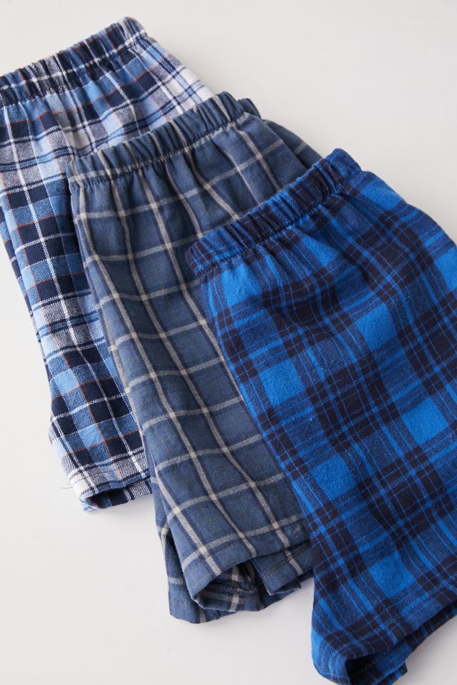 Urban Renewal Recycled Plaid Boxer Short | Urban Outfitters Canada