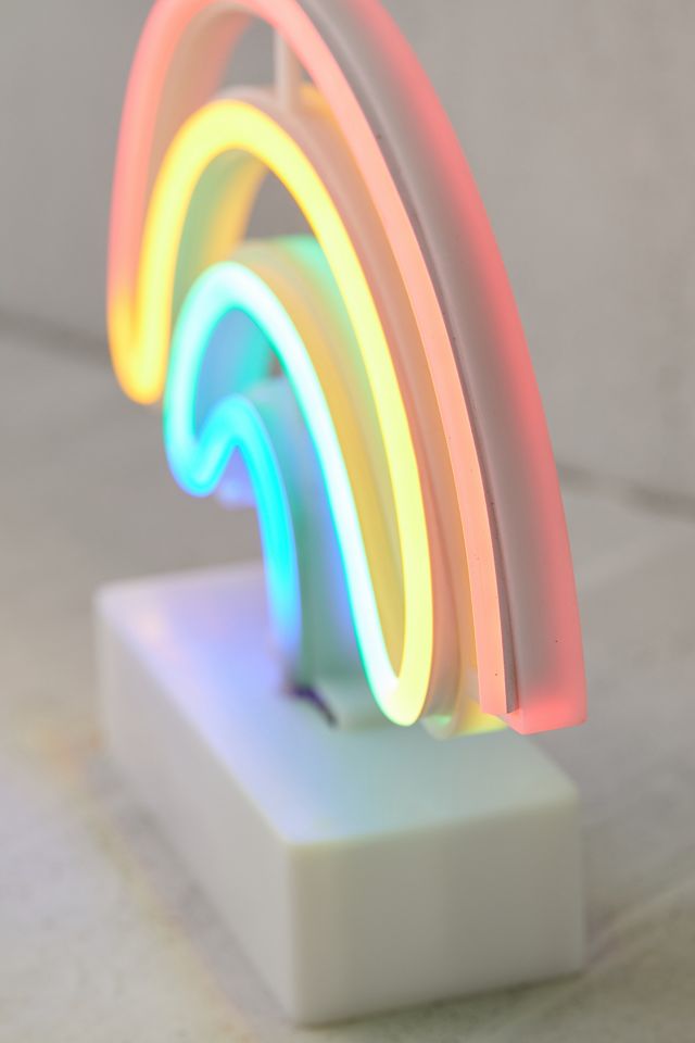Brilliant Ideas Rainbow LED Neon Table Lamp | Urban Outfitters