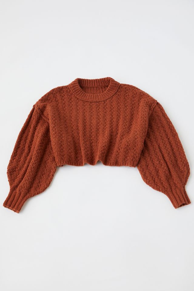 Out From Under Adeline Mock Neck Cropped Sweater | Urban Outfitters
