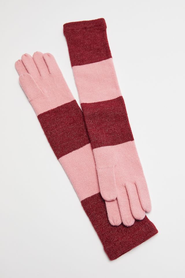 Striped Long Glove | Urban Outfitters