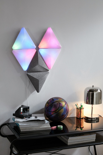 Brookstone Ambient Wireless Speaker LED Wall Panel System | Urban ...